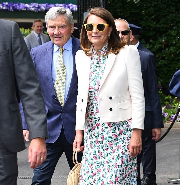 Las padres de Kate Middleton disfrutaron en Wimbledon