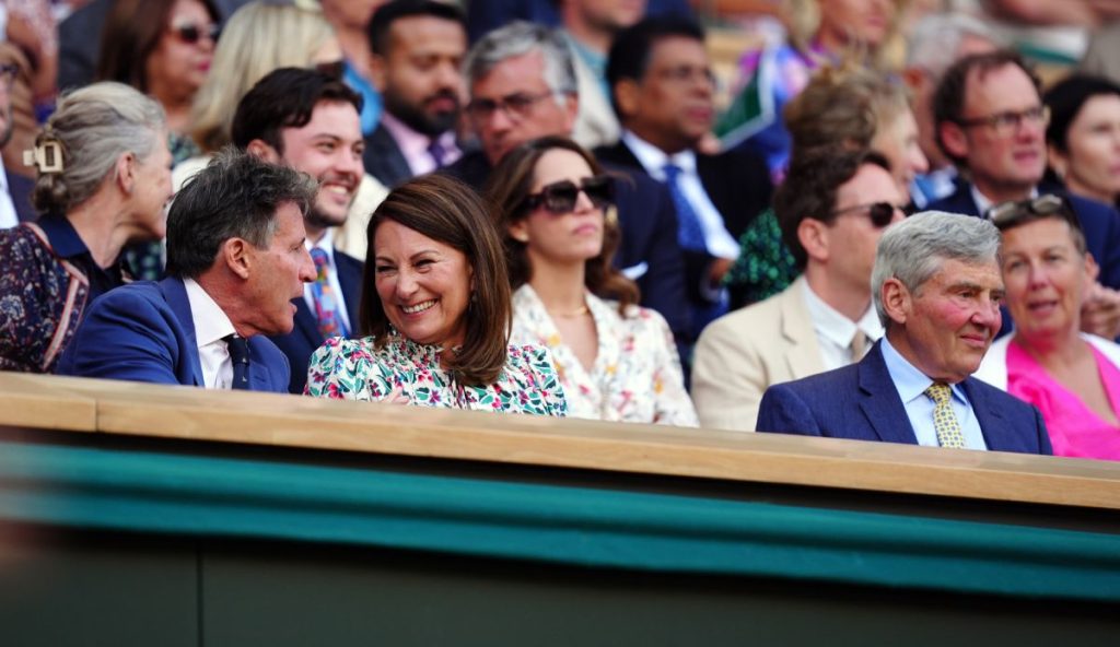 Las padres de Kate Middleton disfrutaron en Wimbledon